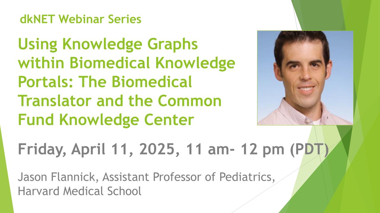 dkNET | dkNET Webinar "Using Knowledge Graphs within Biomedical ...